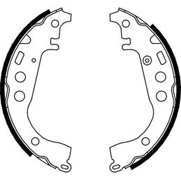 TRISCAN Bremsbackensatz 8100 13617 hinten rechts links mit Zubeh&ouml;r f&uuml;r TOYOTA 04495-52170 04495-52040 04495-52140