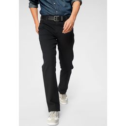 Wrangler Herren Straight-Jeans "TEXAS", schwarz, Gr. 34, overdyed, Denim/Jeans, Obermaterial: 98% Baumwolle, 2% Elasthan, Jeans