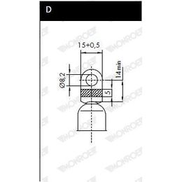 Monroe Gasfeder, Koffer-/Laderaum 11356792 f&uuml;r Suzuki