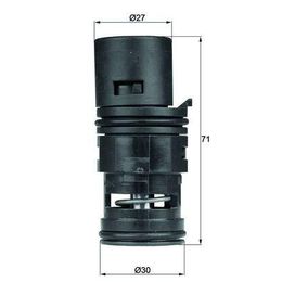 Mahle Thermostat, &Ouml;lk&uuml;hlung TO 7 75 mit Dichtung f&uuml;r BMW 3438717 17113438717