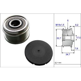 INA Generatorfreilauf 535 0211 10 f&uuml;r GENERAL MOTORS VAUXHALL OPEL 1204184 1202195 1202194