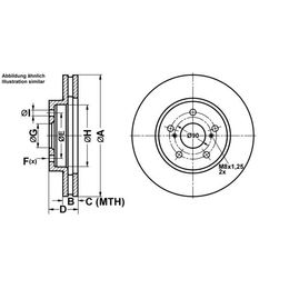 ATE Bremsscheibe 24.0128-0190.1 vorne rechts links bel&uuml;ftet 296mm f&uuml;r TOYOTA 43512-28181 43512-33100 43512-28180