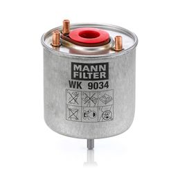 MANN-FILTER Kraftstofffilter WK 9034 z mit Dichtung 96mm f&uuml;r MITSUBISHI PEUGEOT FIAT CITRO&Euml;N TOYOTA 1611659480 1906E6