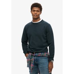 Superdry Herren Sweatshirt "ESSENTIAL LOGO CREW SWEATSHIRT", blau, Gr. XXL, unifarben, Sweatware, Obermaterial: 80% Baumwolle, 20% Polyester,