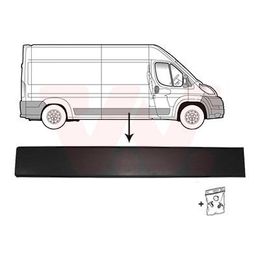 Van Wezel Zier-/Schutzleiste, Seitenwand 0982408 rechts mit Zubeh&ouml;r Dunkelgrau f&uuml;r CITRO&Euml;N/PEUGEOT 8546T6 735422720
