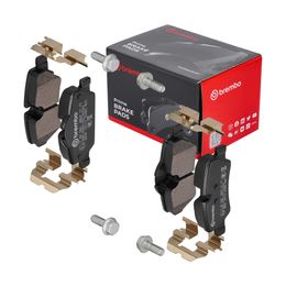 Brembo Bremsbelagsatz, Scheibenbremse P 06 090 hinten rechts links mit Zubeh&ouml;r f&uuml;r MINI 6885529 34216885529 6864488