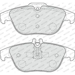 Ferodo Bremsbelagsatz, Scheibenbremse FDB1980 hinten rechts links ohne Zubeh&ouml;r f&uuml;r MERCEDES-BENZ A0054204320 A0064206120 N0054200720