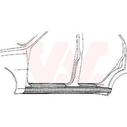 Van Wezel Einstiegblech 5834103 links