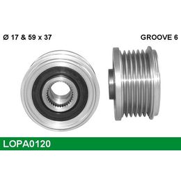 Lucas Generatorfreilauf LOPA0120 59mm f&uuml;r LANCIA PEUGEOT FIAT CITROEN
