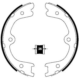 ATE Bremsbackensatz, Feststellbremse 03013730422 f&uuml;r Mercedes NISSAN