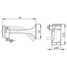 Bosch Fanfare 0 986 320 003 12V f&uuml;r LADA UAZ