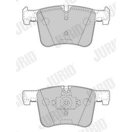 JURID Bremsbelagsatz, Scheibenbremse 573432J vorne rechts links f&uuml;r BMW 34112456867 34116854126 34118855010