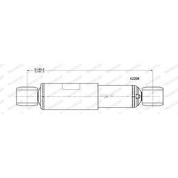 Monroe Sto&szlig;d&auml;mpfer G2258 hinten rechts links Zweirohr f&uuml;r PEUGEOT FIAT CITRO&Euml;N TOYOTA VAUXHALL OPEL 9816514780 SU001A6675 SU001A6676