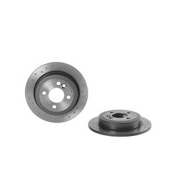 Brembo Bremsscheibe XTRA LINE 08.9163.2X hinten rechts links Gelocht 259mm f&uuml;r MINI 34216774987