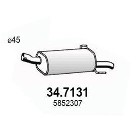 Asso Endschalld&auml;mpfer 34.7131 f&uuml;r VAUXHALL OPEL 5852307 13158999