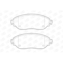 Champion Bremsbelagsatz, Scheibenbremse 573656CH vorne rechts links f&uuml;r RENAULT FIAT VAUXHALL NISSAN OPEL 410601073R 410608638R 95518893