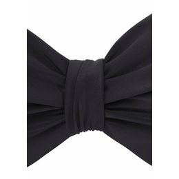 Lascana Damen B&uuml;gel-Bikini, schwarz, Gr. 42, Polyamid, Bikini-Sets, mit dekorativer Raffung