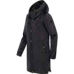 Ragwear Damen Kurzmantel "Cousy Bonded YOUMODO", schwarz, Gr. S, Obermaterial 1: 91% Polyester, 9% Elasthan. Obermaterial 2: 94% Polyester, 6%