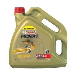 Castrol POWER1 4T 20W-50 (4L) 15049B Motor&ouml;l f&uuml;r BMW MOTORCYCLES HONDA HARLEY-DAVIDSON MC KAWASAKI TRIUMPH SUZUKI YAMAHA HYOSUNG GILERA MOTO GUZZI BUE