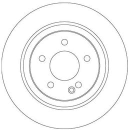 TRW Bremsscheibe DF6788S hinten rechts links voll 300mm f&uuml;r MERCEDES-BENZ A447423001207 4474230412 A4474230412