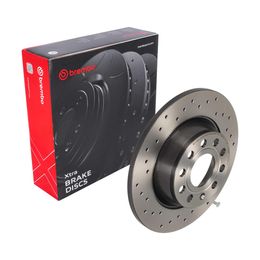 Brembo Bremsscheibe XTRA LINE 08.A202.1X Gelocht 282mm f&uuml;r SKODA VW (SVW) SEAT (FAW) AUDI 5Q0615601G JZW615601F L3CD615601