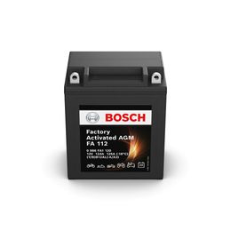 Bosch Starterbatterie 0 986 FA1 120 12V 12Ah 125A f&uuml;r BMW MOTORCYCLES KAWASAKI YAMAHA PEUGEOT APRILIA MALAGUTI HONDA