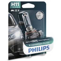 Philips H11 X-tremeVision Pro150 (1 Stk.) 12362XVPB1 Gl&uuml;hlampe, Fernscheinwerfer,Gl&uuml;hlampe, Hauptscheinwerfer,Gl&uuml;hlampe, Nebelscheinwerfer,Gl&uuml;hlampe,