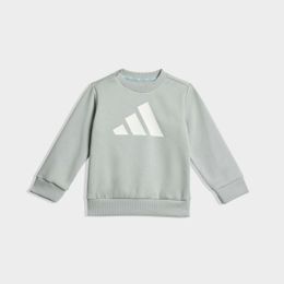 M&auml;dchen Trainingsanzug "ESSENTIALS KIDS"wonder sage, wei&szlig;, Gr. 68, adidas Sportswear, Obermaterial: 70% Baumwolle, 30% Polyester, Sportanz&uuml;ge, f&uuml;r
