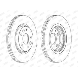 JURID Bremsscheibe 563120JC vorne rechts links bel&uuml;ftet 296mm f&uuml;r RENAULT NISSAN 402066624R D02064CL0A 402064EA0A