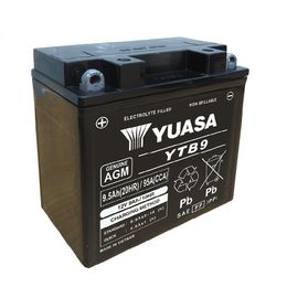 Yuasa YTB9 12V 9Ah 95A Starterbatterie 10Ah f&uuml;r MASH MOTORCYCLES