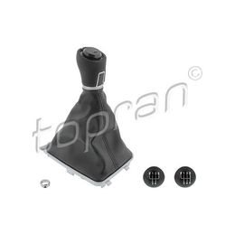 TOPRAN Schalthebelverkleidung 120 059 schwarz/silber f&uuml;r SKODA VW SEAT CUPRA AUDI PORSCHE VAG 5G1711113C 5G1711113A 5G1711113CMIT