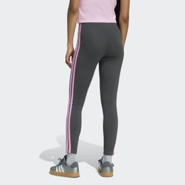 Damen Trainingstights "W 3S SJ LEG"grau six, st tropic bloom, normal, gr., Gr. XS, adidas Sportswear, Obermaterial: 90% Baumwolle, 10% Elasthan,