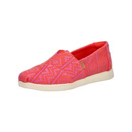 Toms Shoes TOMS Damen Slipper "TOMS Slipper Textil", Gr. 36,5, rot, Textil, Schuhe
