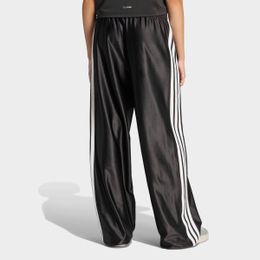 M&auml;dchen Sporthose "SEASONALS WIDE LEG", schwarz-wei&szlig;, Gr. 128, adidas Sportswear, Obermaterial: 89% Polyester, 11% Elasthan, Hosen, ohne Verschluss,