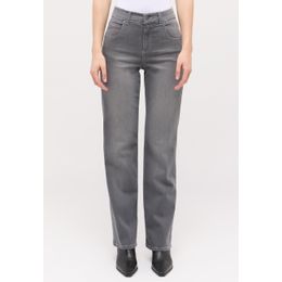 Angels Damen Stretch-Jeans "LARA", grau, Gr. 42, Denim/Jeans, Obermaterial: 92% Baumwolle, 6% Polyester, 2% Elasthan, Jeans, weite Passform, aus