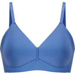 Naturana Damen T-Shirt-BH ohne B&uuml;gel mittelblau Gr&ouml;&szlig;e 75B