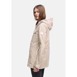 Marikoo Damen Outdoorjacke "Sohaa", beige, Gr. XXL, Obermaterial: 100% Polyester. Kapuze: 62% Polyester, 33% Baumwolle, 5% Elasthan. Wattierung: 100%