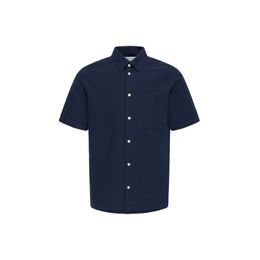 Casual Friday Herren Kurzarmhemd "Kurzarmhemd CFAaberg Structured", blau, Gr. L, Obermaterial: 100% Baumwolle CO., Hemden