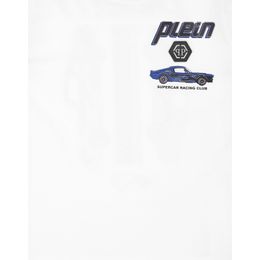 Philipp Plein Herren T-Shirt "Smile", wei&szlig;, Gr. 6, Obermaterial: 100% Baumwolle, Shirts