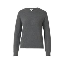 s.Oliver Damen Strickpullover, grau, Gr. 38, unifarben, Obermaterial: 72% Viskose, 28% Polyester, Pullover, mit Stehkragen