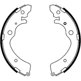 ATE Bremsbackensatz 03.0137-0287.2 hinten rechts links f&uuml;r SUZUKI HONDA 43154-SM4-A01 53200-81A01 53200-76J00