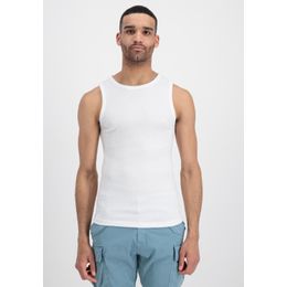 Herren Muskelshirt "X-Fit Rib Tank", wei&szlig;, Gr. XXL, Alpha Industries, Obermaterial: 50% Baumwolle, 50% Polyester, Shirts