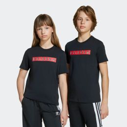 Jungen T-Shirt "TEE", schwarz, Gr. 164, adidas originals, Obermaterial: 100% Baumwolle, Shirts, sportlicher Stil, Rundhalsausschnitt, aus Baumwolle