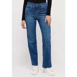 Angels Damen Stretch-Jeans "LARA", blau, Gr. 42, Denim/Jeans, Obermaterial: 92% Baumwolle, 6% Polyester, 2% Elasthan, Jeans, weite Passform, aus