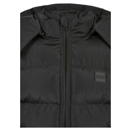 Urban Classics Jungen Winterjacke "Urban Classics Herren Boys Hooded Puffer Jacket"schwarz, Gr. 146, unifarben, 100% Polyester, Jacken