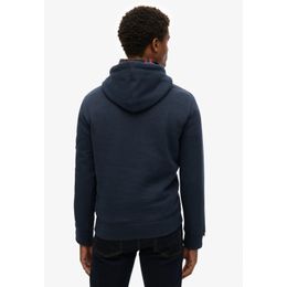 Superdry Herren Kapuzensweatshirt "SD-VL HERITAGE RELAXED HOOD", blau, Gr. M, bedruckt, Jersey, Obermaterial: 55% Baumwolle, 45% Polyester,