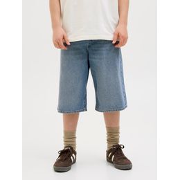 Jack & Jones Jungen Shorts "JJIRON bietet Komfort und ist einfach kombinierbar", blau, Gr. 176, JACK & JONES JUNIOR, unifarben, Web, Obermaterial: 100% Baumwolle,