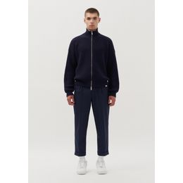 Herren Strickjacke "Studio", blau, Gr. XS, STUDIO SEIDENSTICKER, unifarben, 100% Wolle, Strickjacken, Sweater Uni