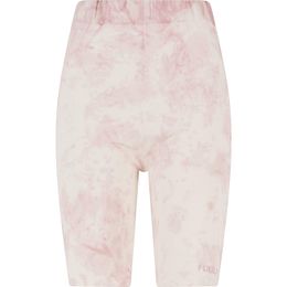 Fubu Damen Shorts "Fubu Damen FW222-006-1 Fubu Corporate Tiedye Cycling Shorts"rose, Gr. S, 95% Baumwolle, 5% Elasthan, Hosen