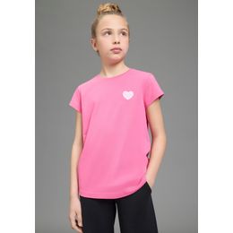H.I.S. H.I.S M&auml;dchen T-Shirt "3er Pack H.I.S Shirts mit Stickerei f&uuml;r M&auml;dchen", bunt, Gr. 164, bestickt, Single Jersey, Obermaterial: 100% Baumwolle,